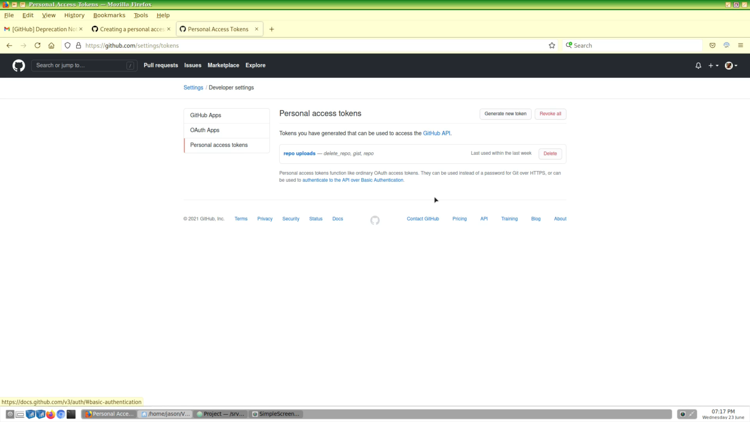 How To Push To Github With An Authentication Token Jason G Designs